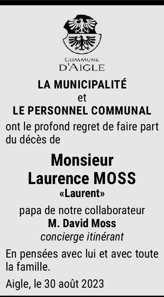 Laurence Moss | Hommages