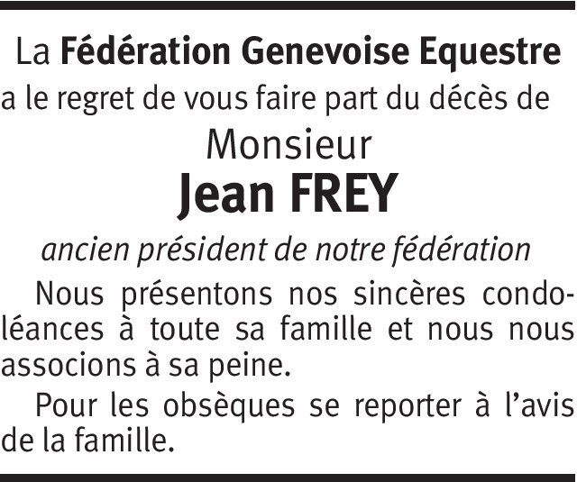 Jean Frey | Hommages