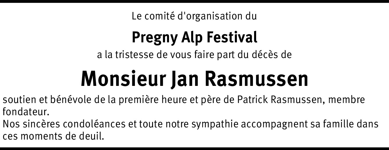 Jan Rasmussen | Hommages