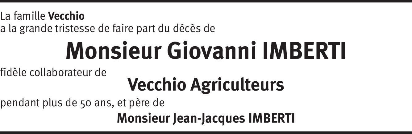 Giovanni Imberti | Hommages