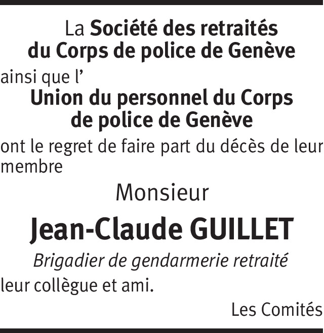 Jean-Claude Guillet | Hommages