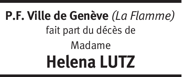 Helena Lutz | Hommages