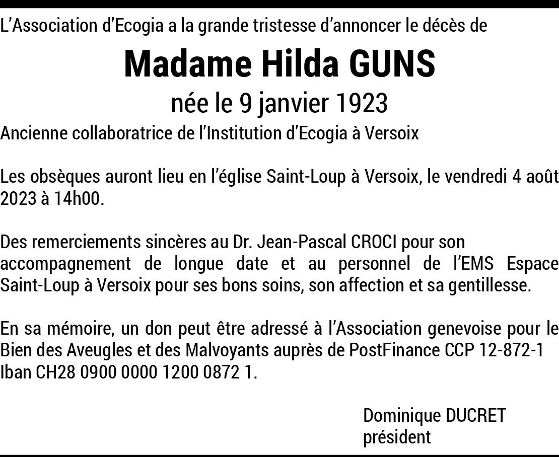Hilda Guns | Hommages