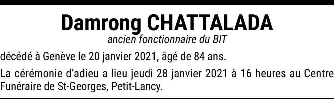 Damrong CHATTALADA | Hommages