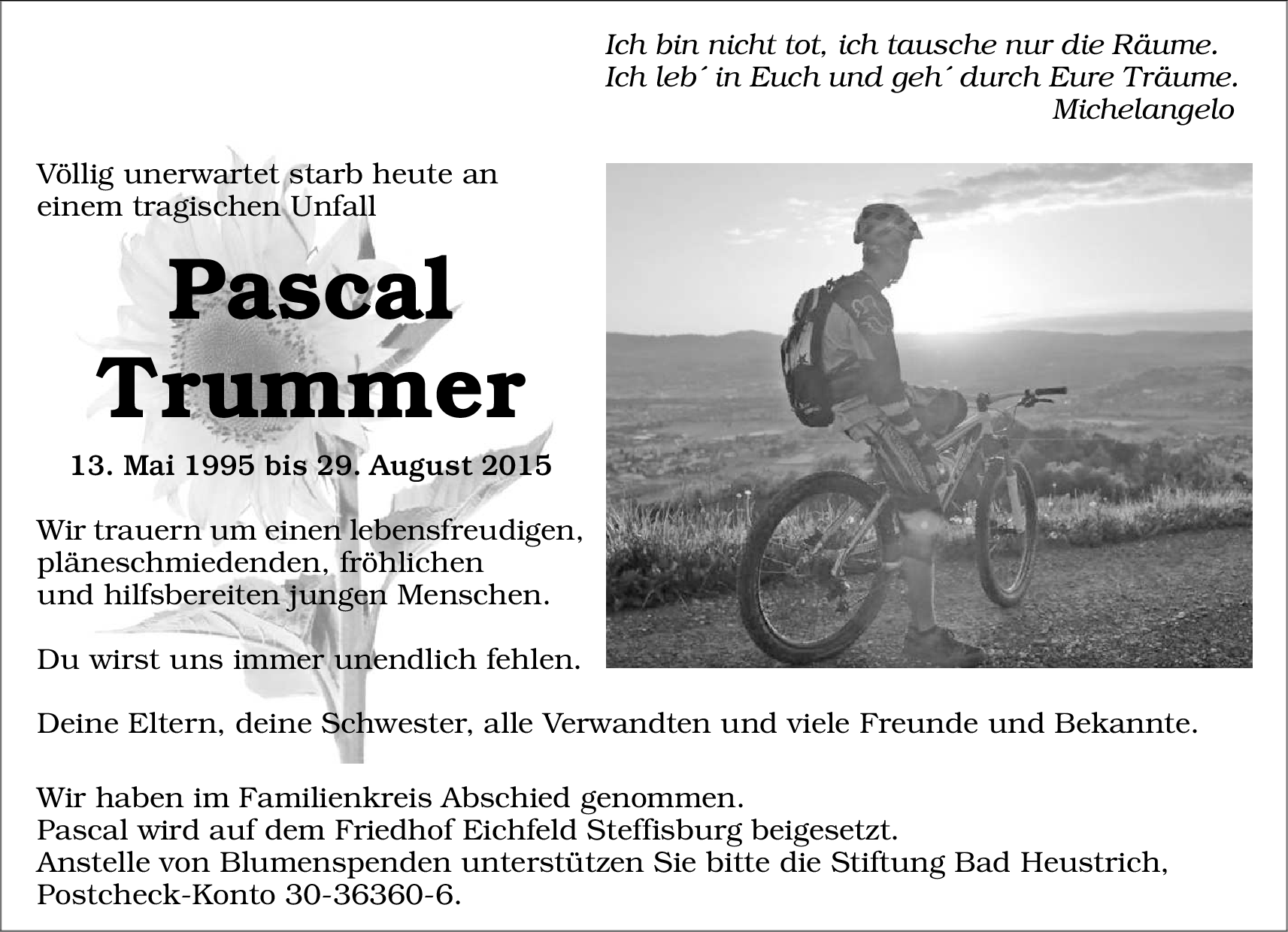 Pascal Trummer | Hommages