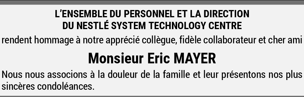 Eric Mayer | Hommages