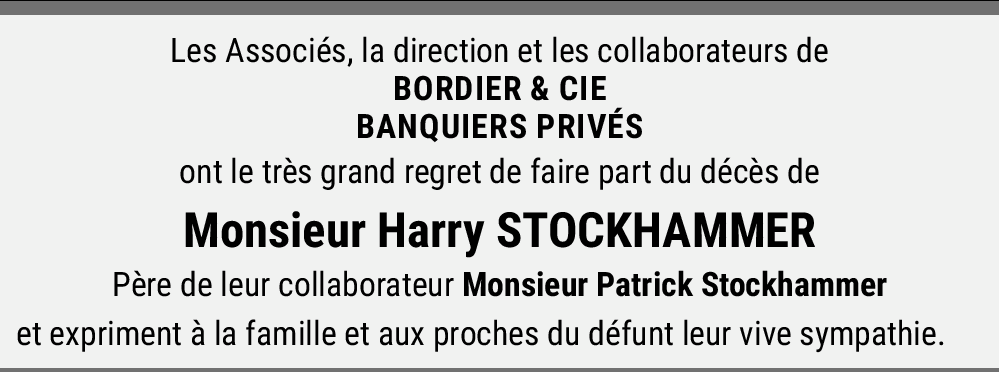 Harry Stockhammer | Hommages