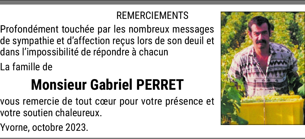 Gabriel Perret | Hommages