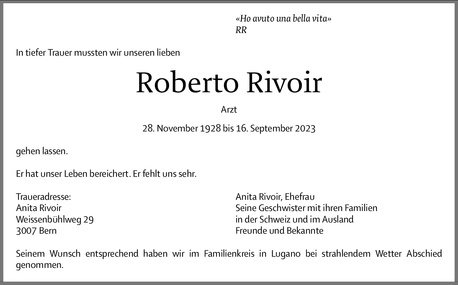 Roberto Rivoir | Hommages