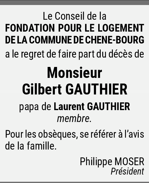Gilbert Gauthier | Hommages