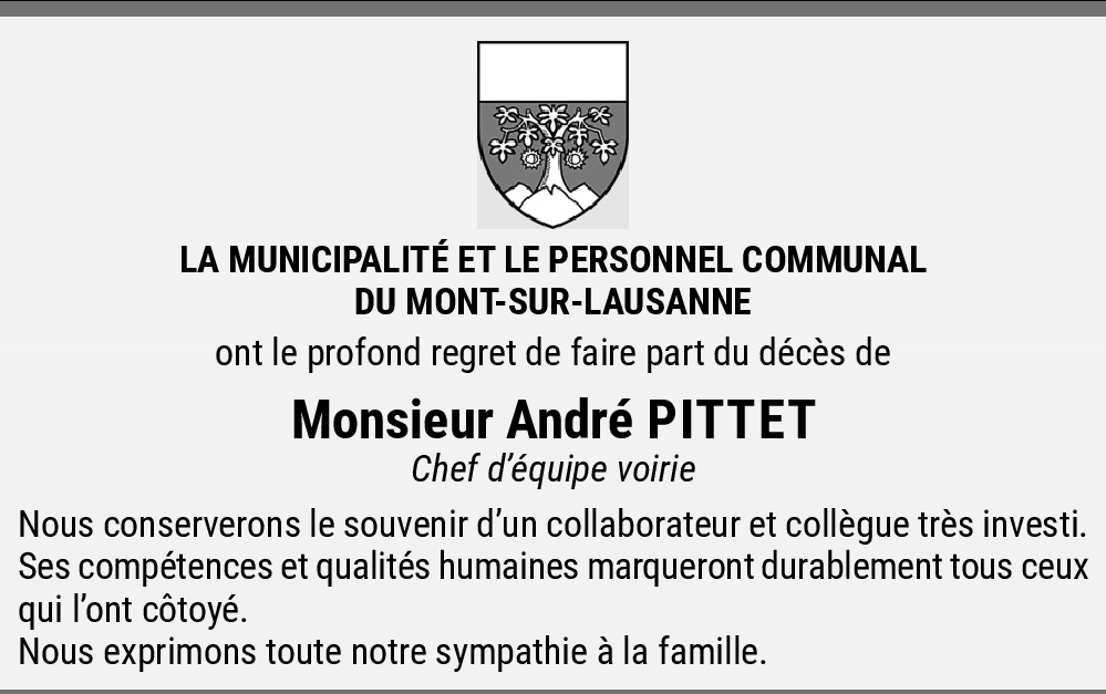 André Pittet | Hommages