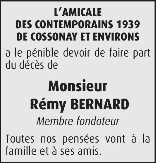 Rémy Bernard | Hommages