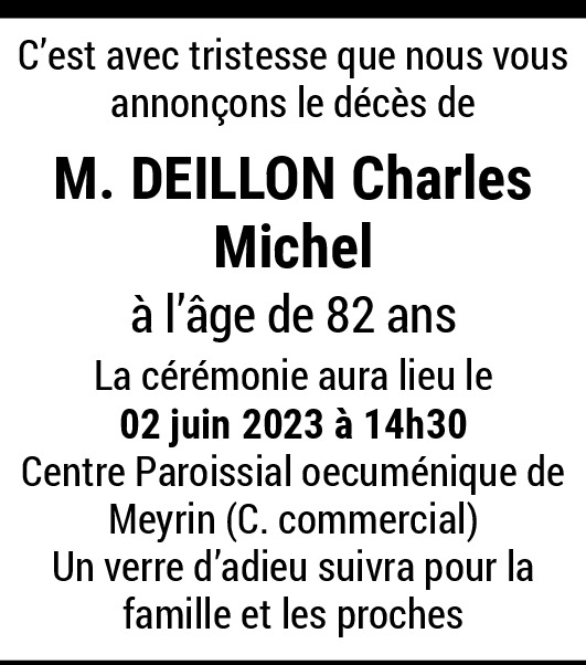 Charles Michel Deillon | Hommages