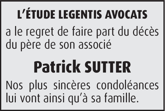 Patrick Sutter | Hommages