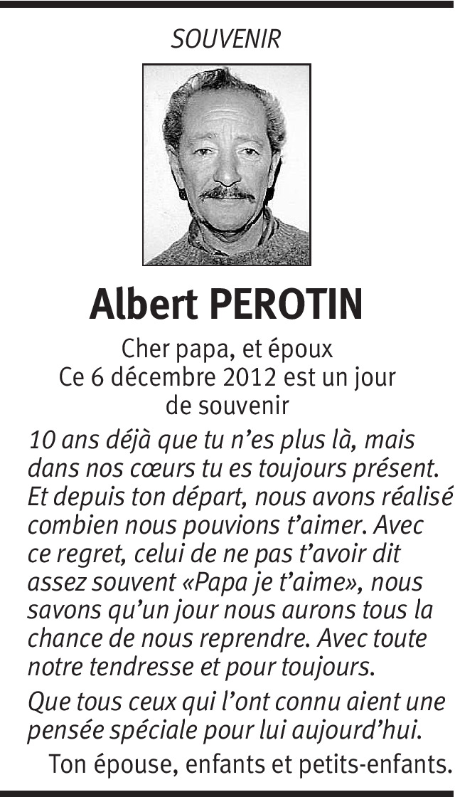 Albert Perotin | Hommages