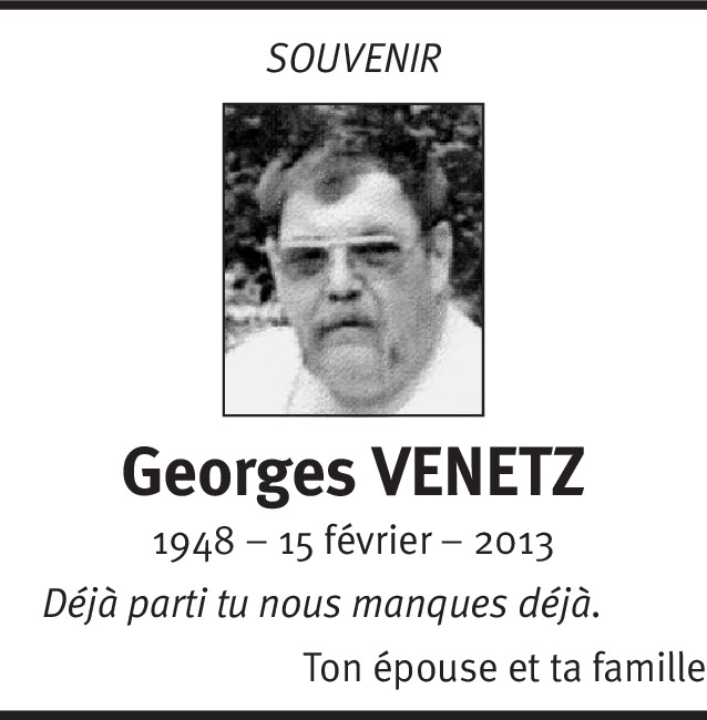 Georges Venetz | Hommages