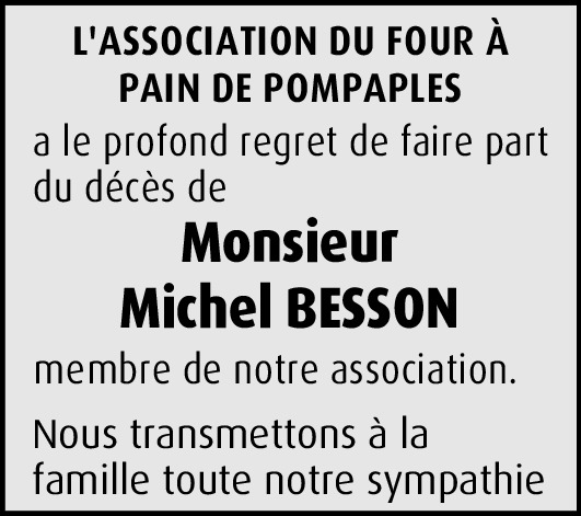 Michel Besson | Hommages