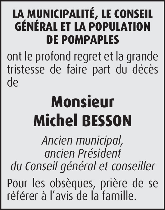 Michel Besson | Hommages
