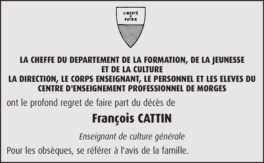 François Cattin | Hommages