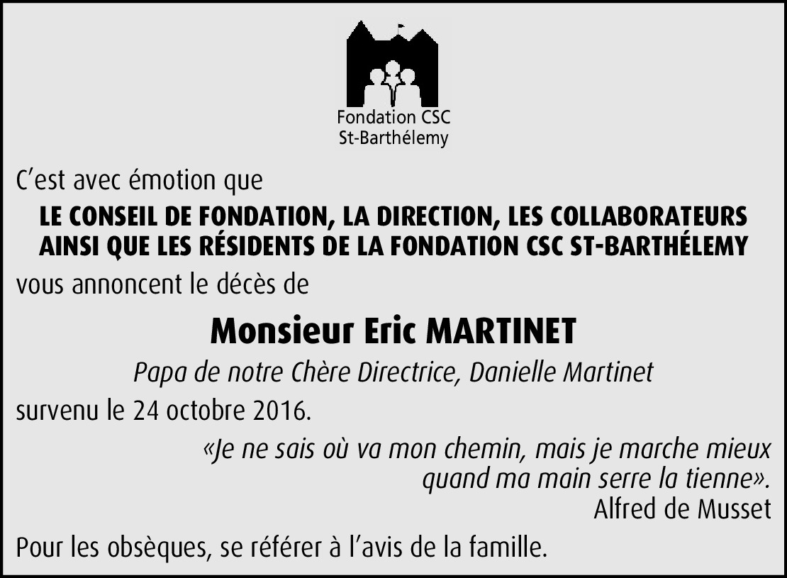 Eric Martinet | Hommages