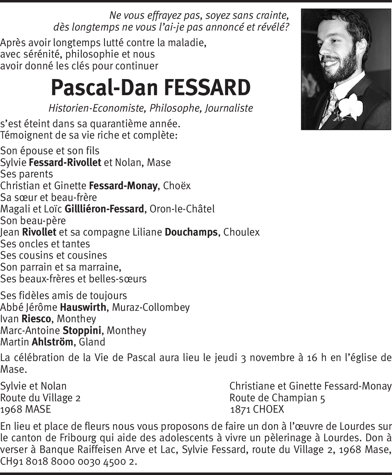 Pascal-Dan Fessard | Hommages