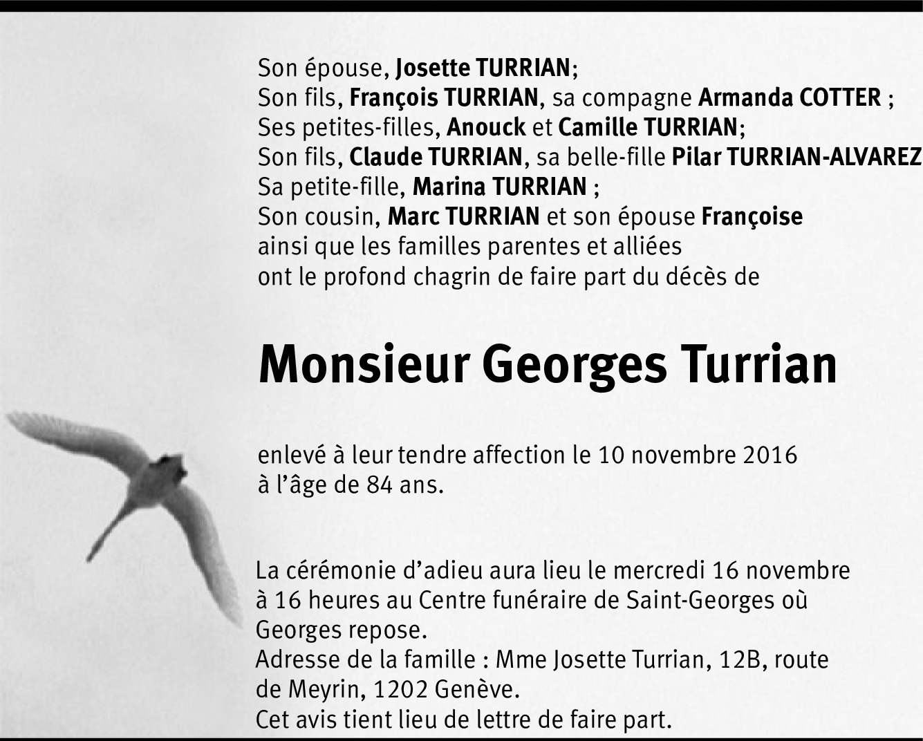 Georges Turrian | Hommages